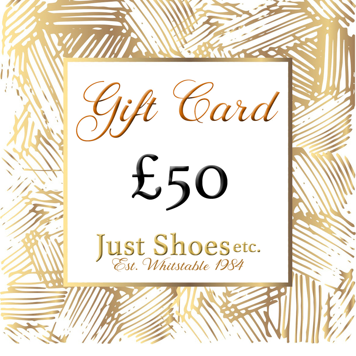 e-Gift Card – Just Shoes Whitstable